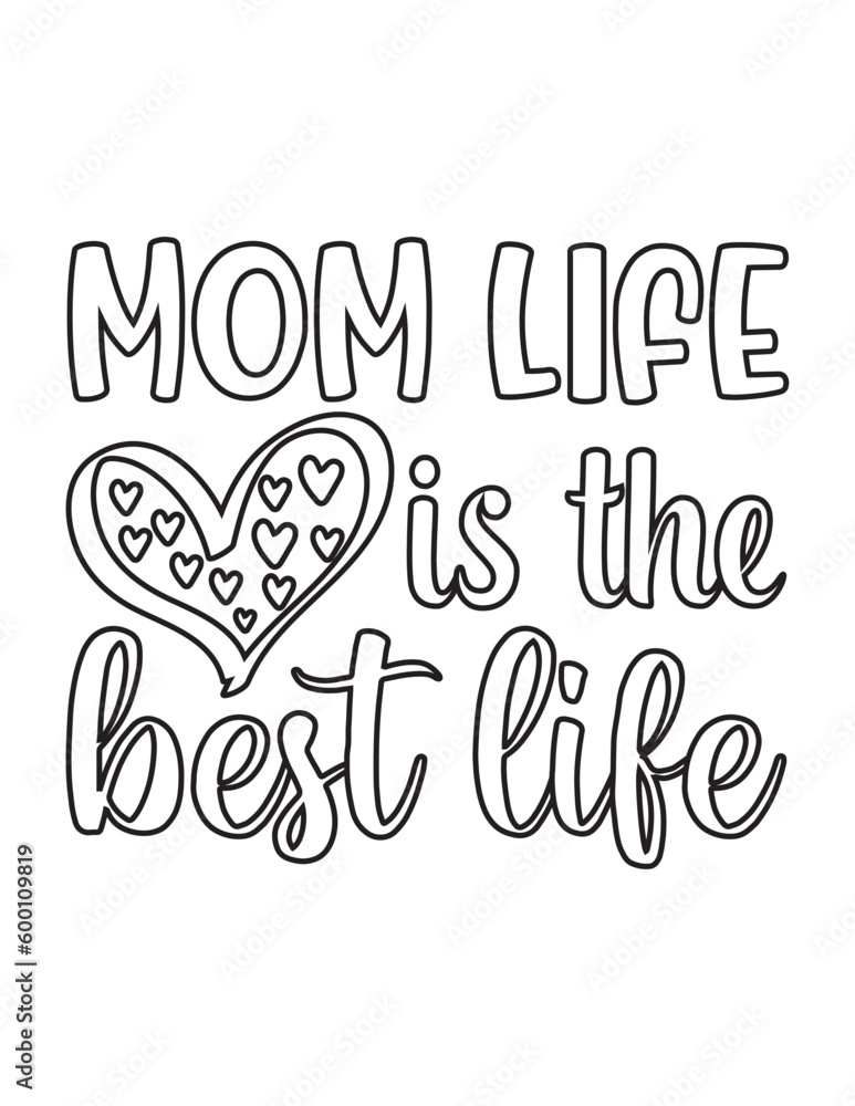 Mother's Day Coloring Page. Happy Mother's Day Coloring Page, Adorable ...