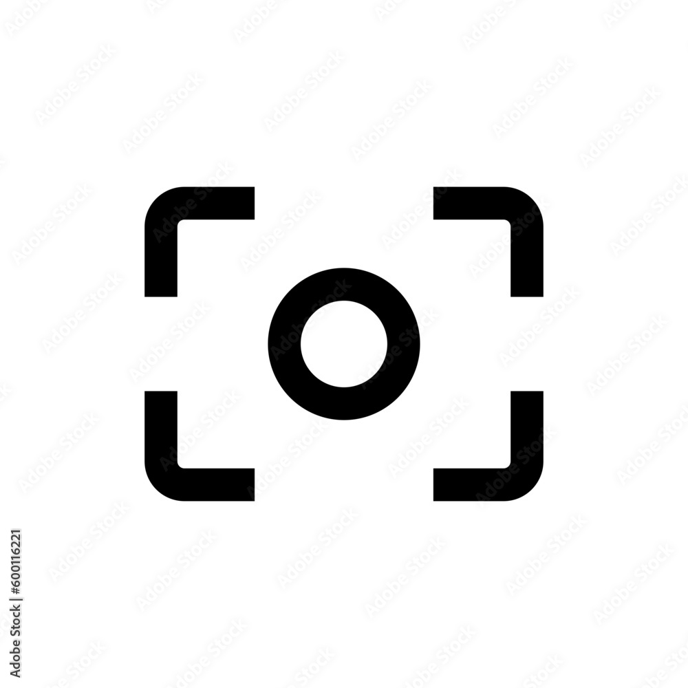 capture icon, center focus symbol . scan qr code icon, auto focus icon ...