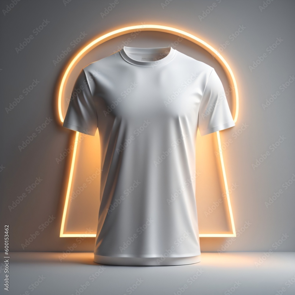 blank t-shirt mockup template for custom designs Stock Illustration ...