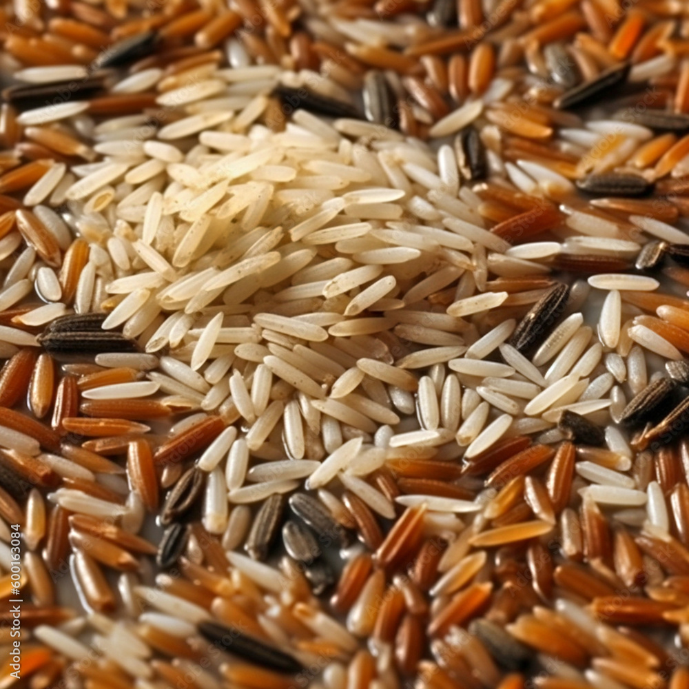 Fondo con detalle y textura de multitud de granos de arroz de ...