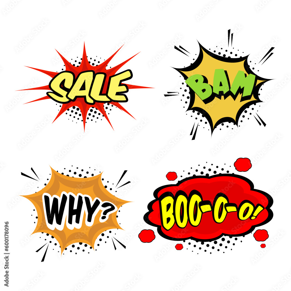 Comic Text Box Clipart PNG Stock Vector | Adobe Stock