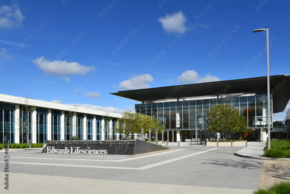 IRVINE, CALIFORNIA - 7 MAY 2023: Edwards Lifesciences is a global ...
