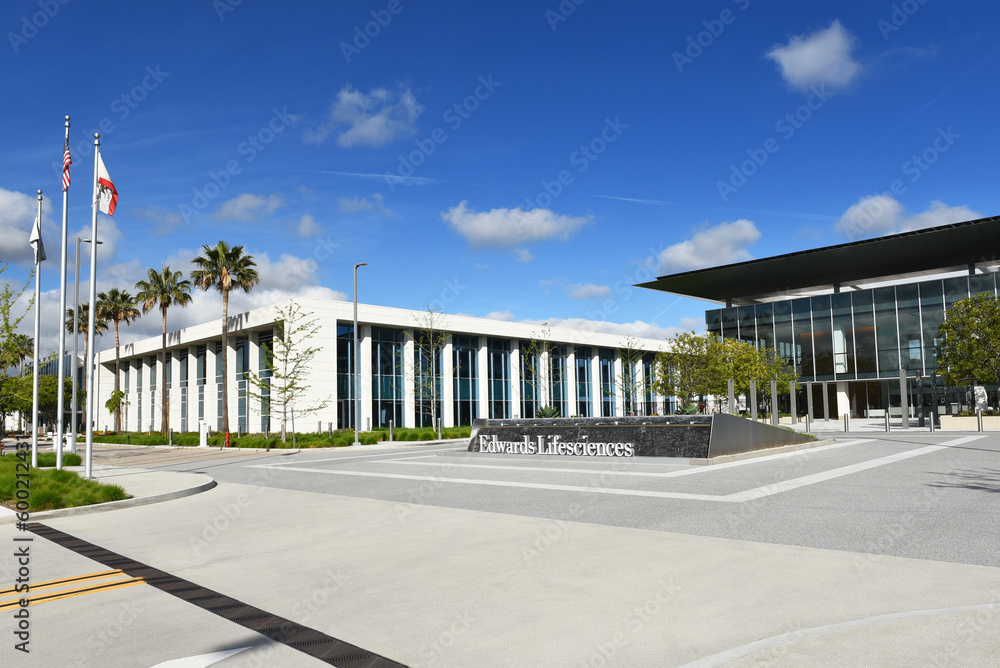 IRVINE, CALIFORNIA - 7 MAY 2023: Edwards Lifesciences is a global ...