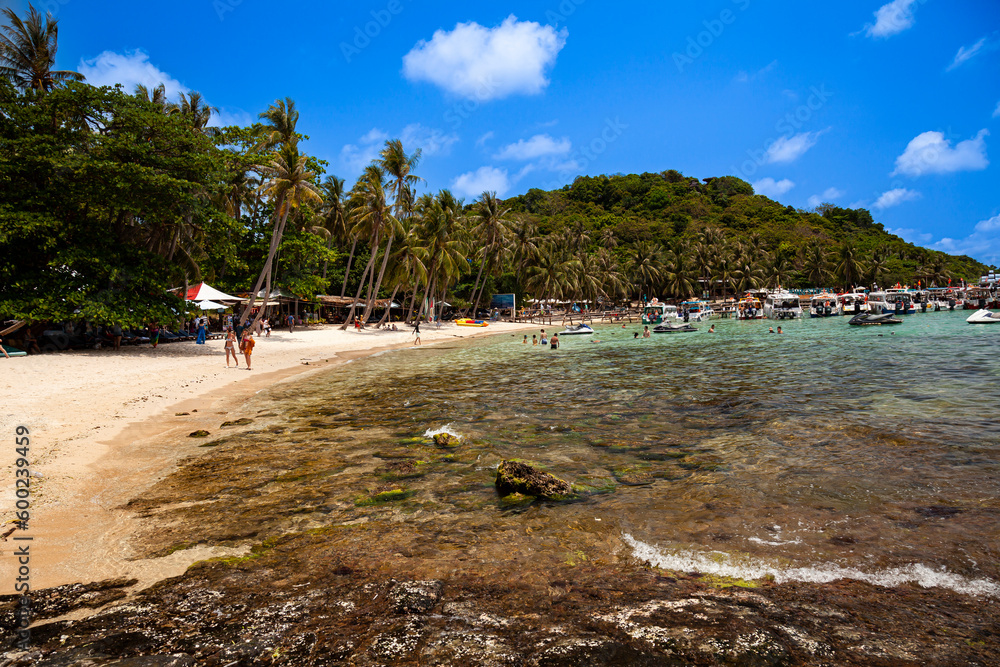Beach of the Island May Rut Trong,near the island of Phu Quoc, Vietnam ...