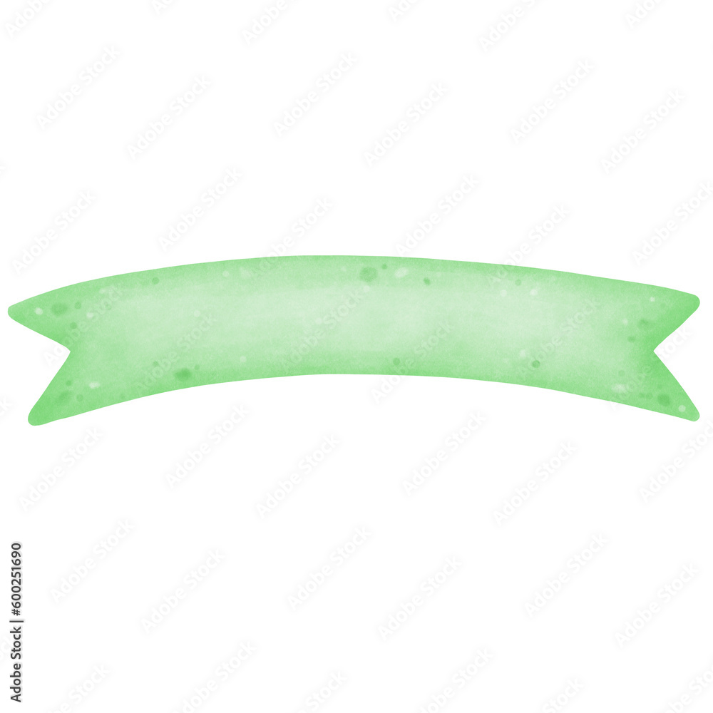 Green ribbon banner, text box Stock Illustration | Adobe Stock