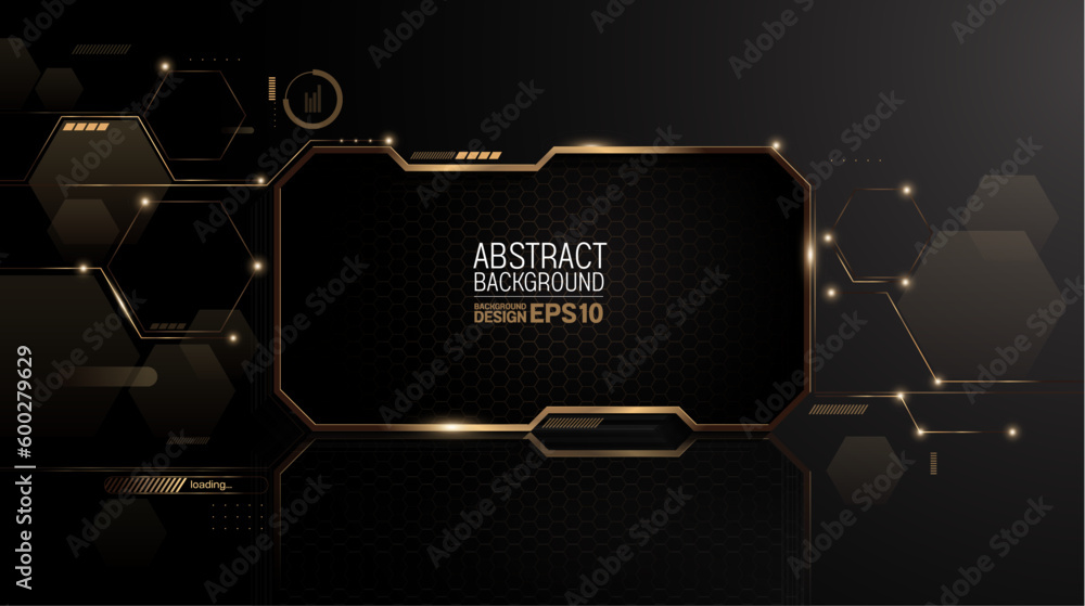 abstract technology template black background, luxury abstract ...