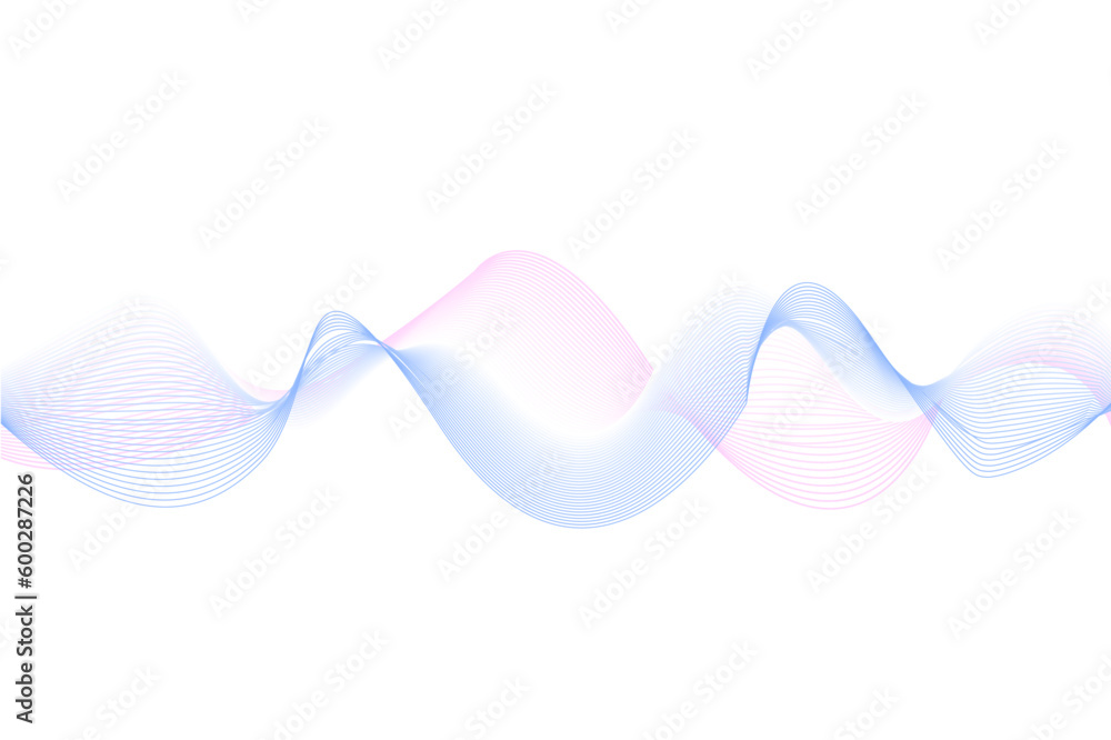 Abstract colorful glowing wave lines background. Digital frequency ...