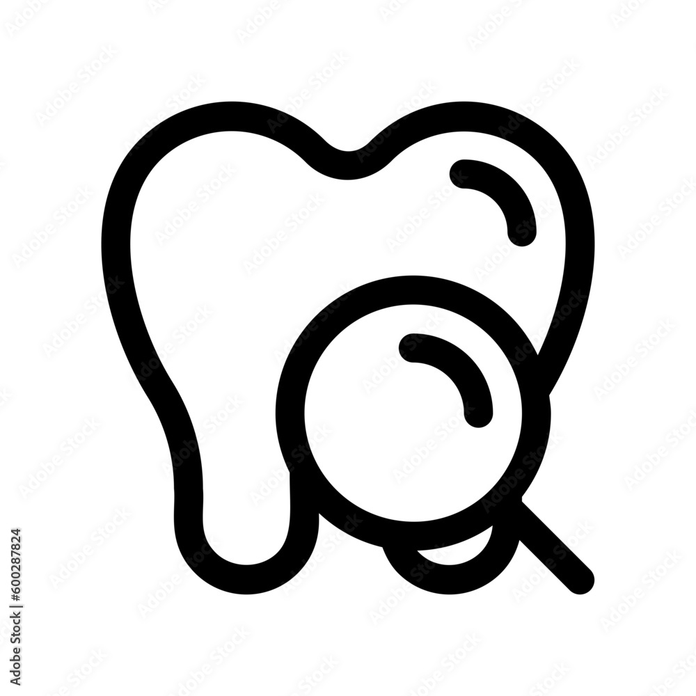 Editable dental checkup vector icon. Dentistry, healthcare, medical ...