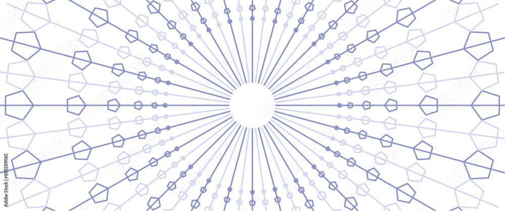 Abstract radial sunburst seamless pattern, dual-tone radial line ...