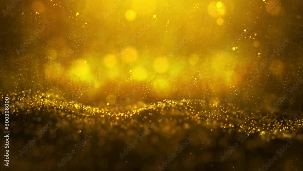 abstract gold motion backgrounds. bokeh glitter particles golden awards ...