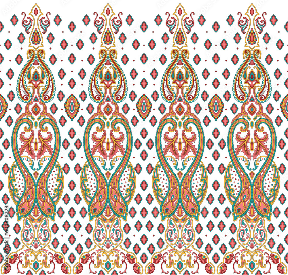 Traditional Asian silky border design Stock Illustration | Adobe Stock