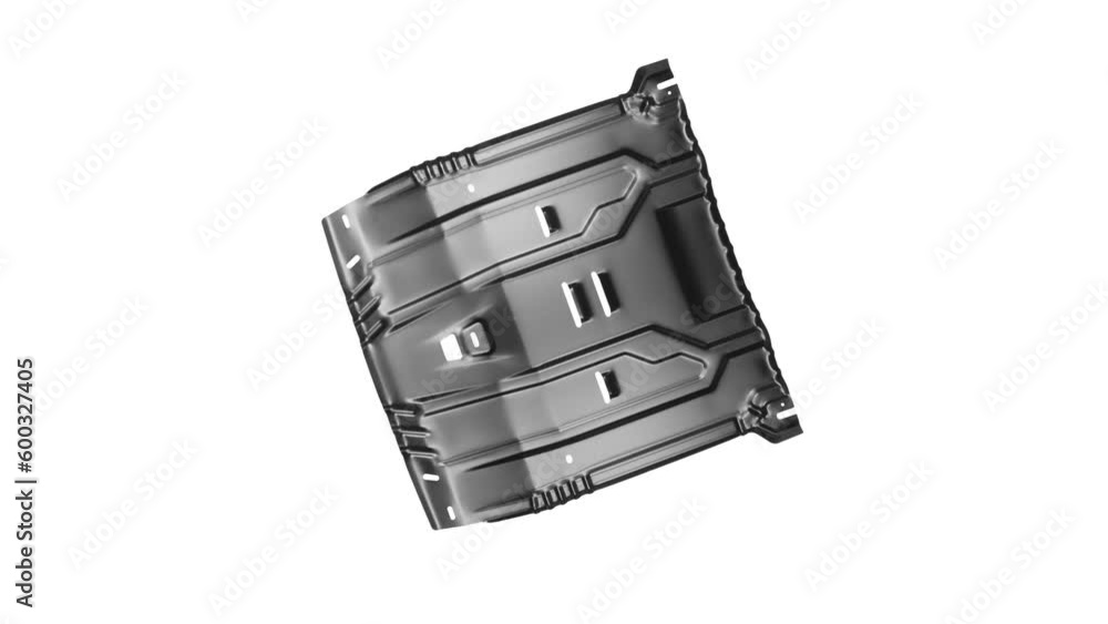 Metal protection of the crankcase of the engine and gearbox isolated on ...