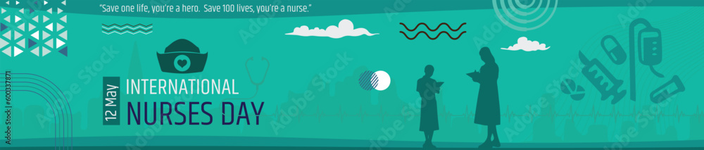 Nurse day card. A poster design for nurses day. International nurses ...