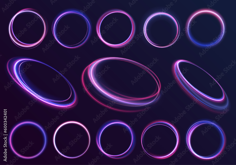 Round blue light twisted, Suitable for product advertising, product ...