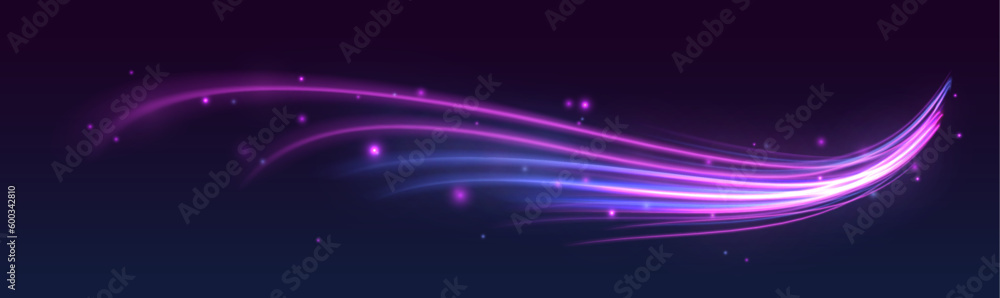 Particle motion light effect. Abstract fire flare trace lens flares ...