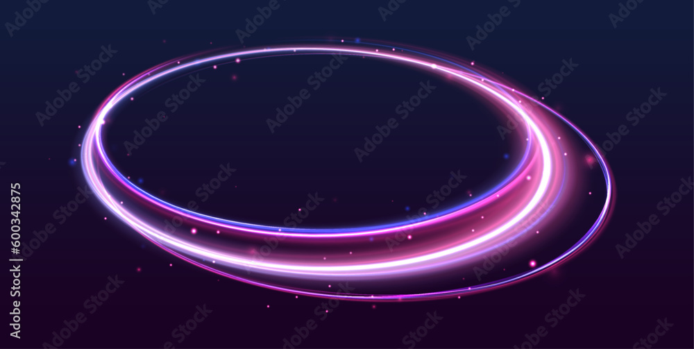 Round blue light twisted, Suitable for product advertising, product ...