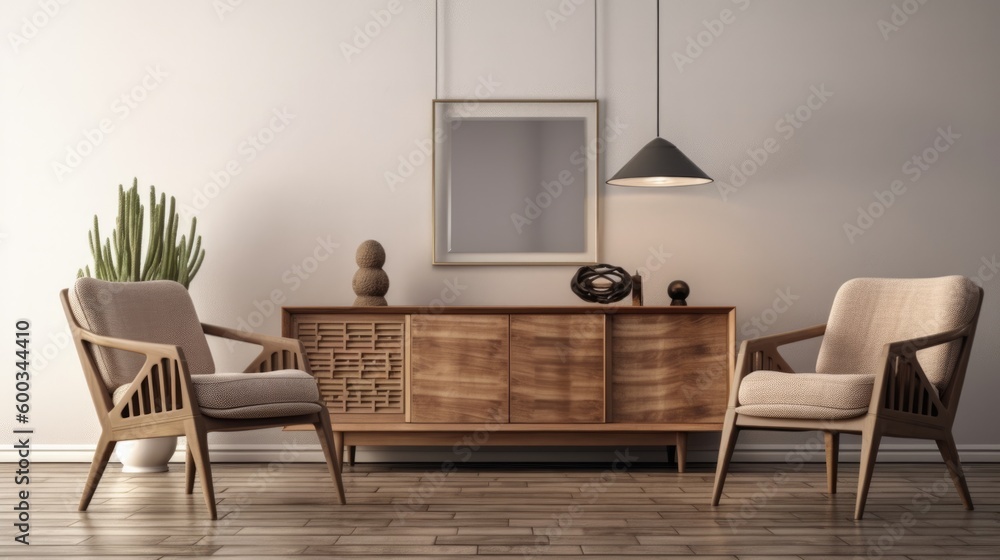 Stylish Interior Design Background. Modern Home. Generative AI. Stock ...