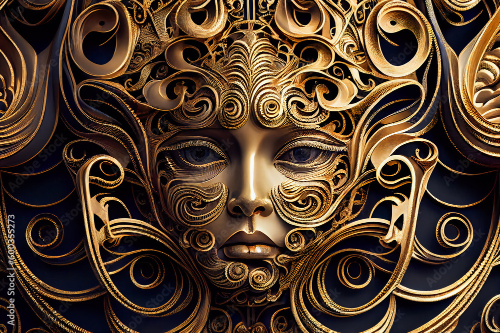 A Surreal Wall of Human Face Morphed in a Weird Way. Human Faces ...