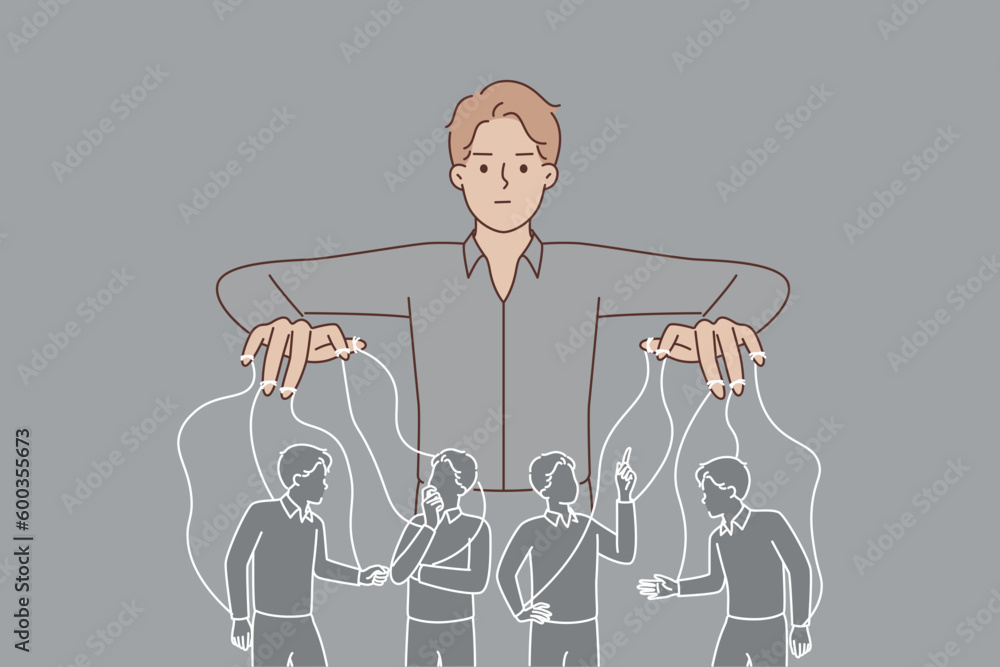 Man puppeteer manipulates people by controlling population with help of ...