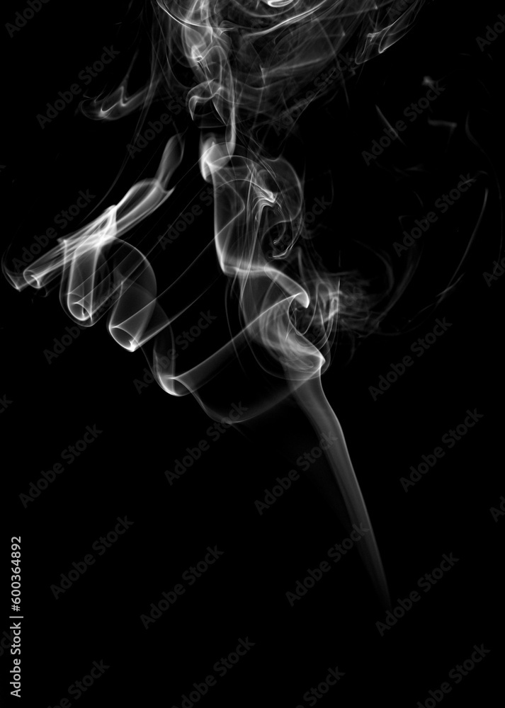movement of smoke on black background, smoke background, abstract smoke ...
