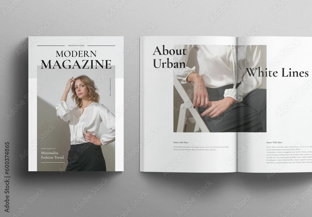 Modern Magazine Template Stock Template | Adobe Stock