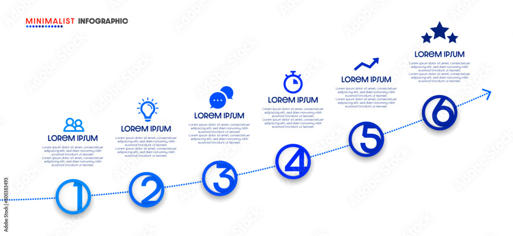 Concept of timeline business development process. Creative concept for ...