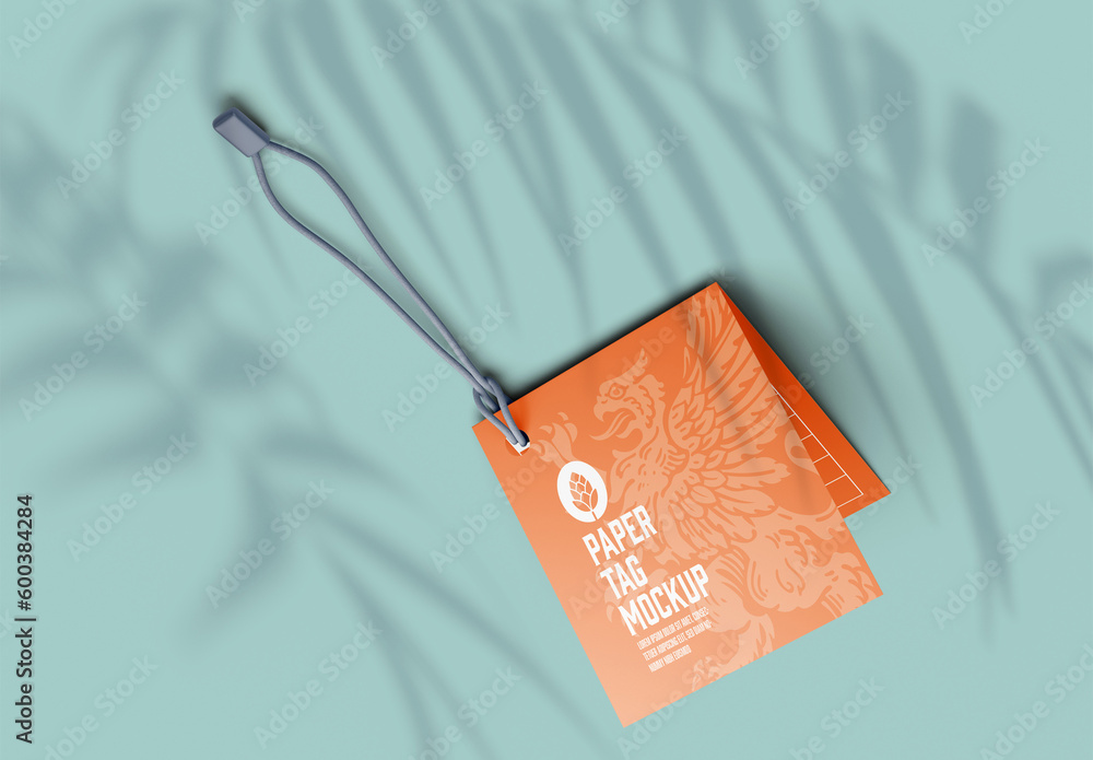 Pack Paper Tag Mockup Stock Template | Adobe Stock