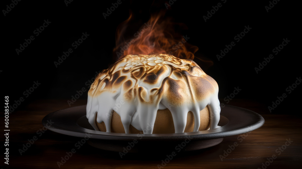 Baked Alaska: A dessert made with layers of ice cream and sponge cake ...