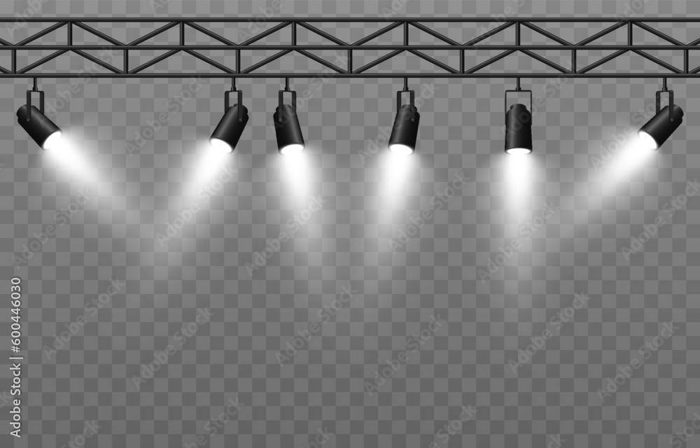 Vector light sources. Light from a spotlight png. Studio, studio ...