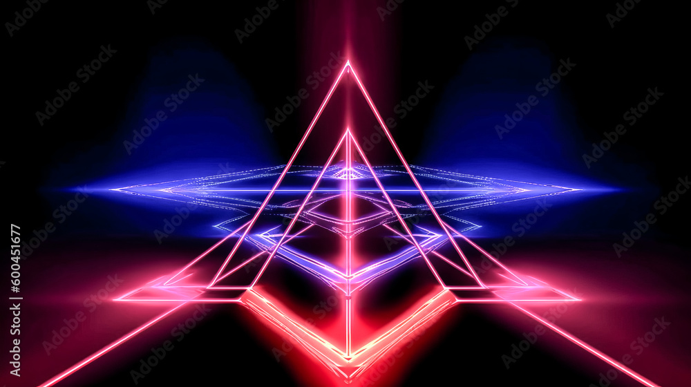 An Image Of 3 Dimensional Neon Arrows Abstract Directional Signs And More Was Generated Using