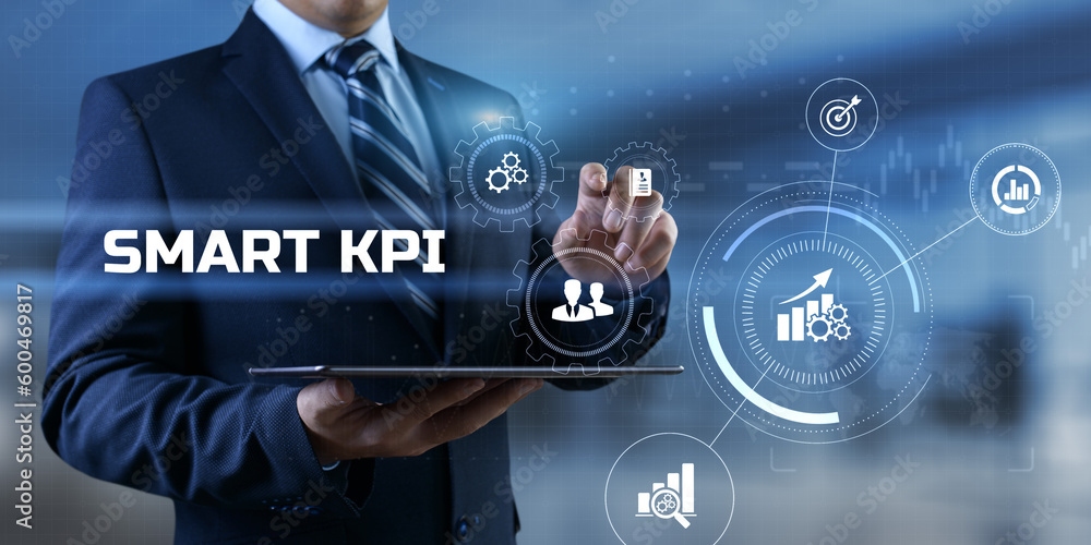 Smart KPI Key Performance Indicator business technology concept on ...