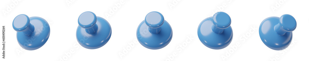 set of 3d blue pin on transparent background, PNG transparent, isolated ...