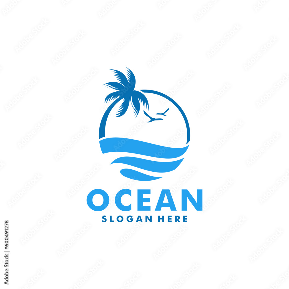 Vetor de Ocean wave logo vector, sea waves logo , waves logo vector ...