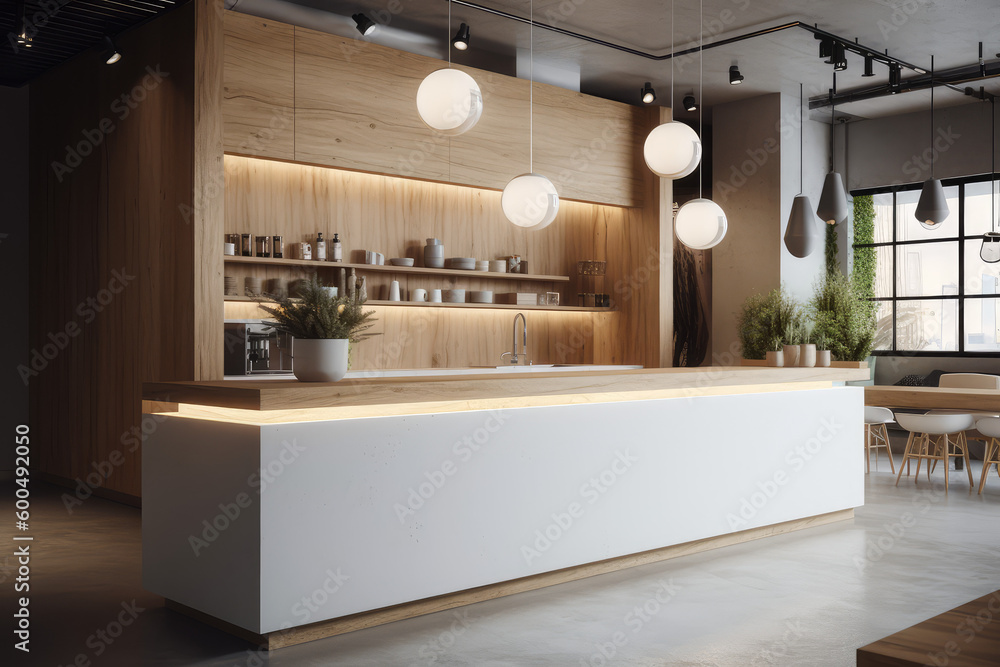 Contemporary Reception Counter Design. Stylish and Functional Lobby ...