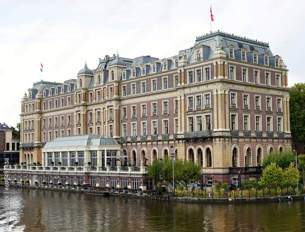The historic Amstel Hotel building in Amsterdam., which first opened in ...