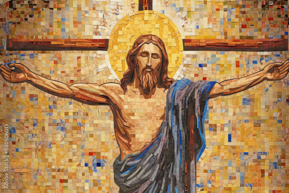 Jesus Christ on the cross - AI Generated Stock Illustration | Adobe Stock