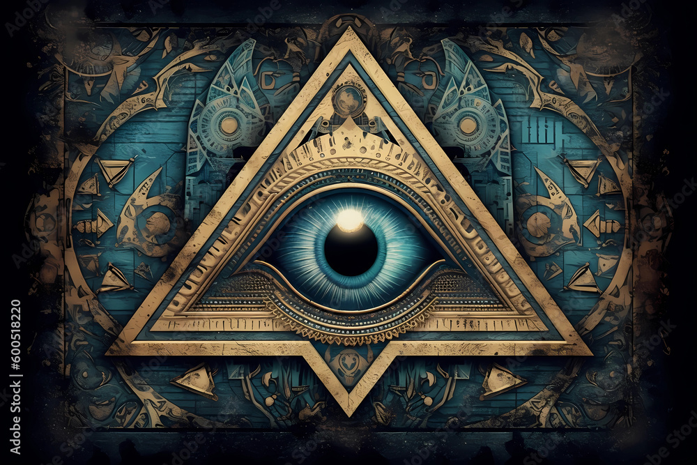 The All-Seeing Eye Shaping the World Order created by AI Stock Photo ...