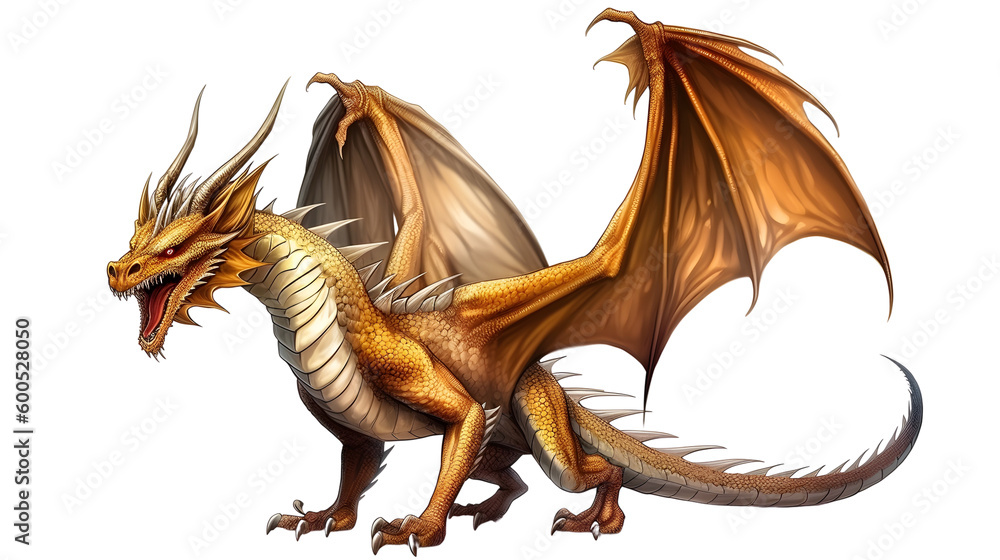 Illustration of a dragon on transparent background, png Stock ...