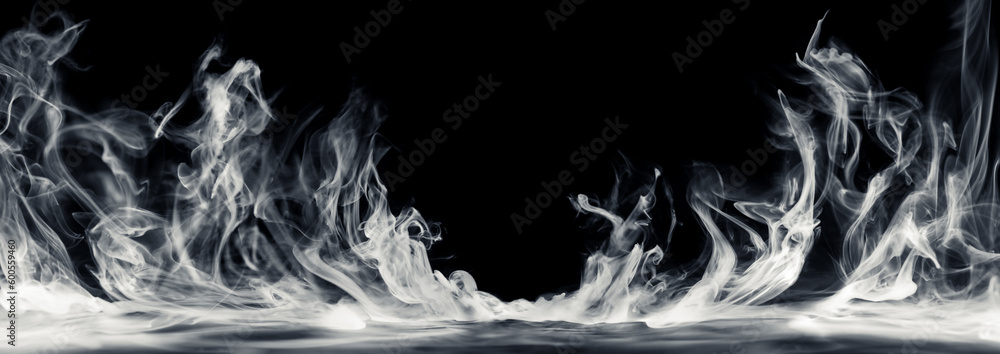 Real smoke exploding and swirling outwards. Dramatic smoke or fog ...