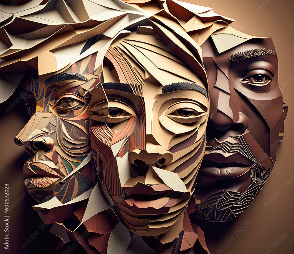 Racial Diversity African Illustration. Acceptance Community Equality ...