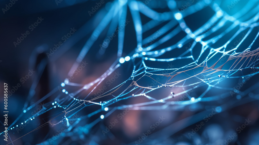 microscope photography of a spider web Stock Illustration | Adobe Stock
