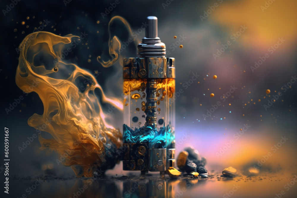 Electronic sigarette, vape, smoke. Electronic device that simulates ...