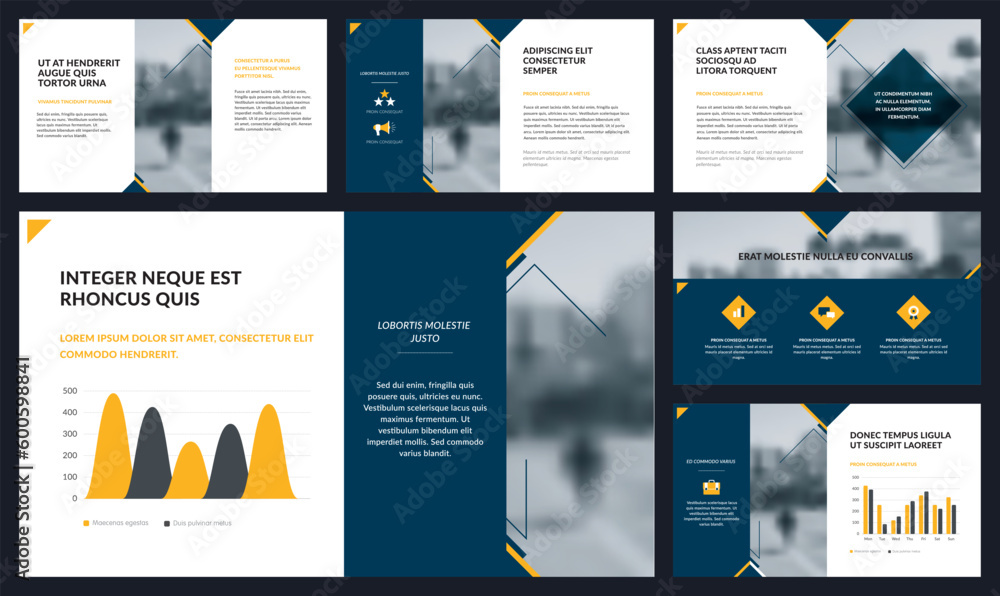Elements of infographics for presentations templates. Annual report ...