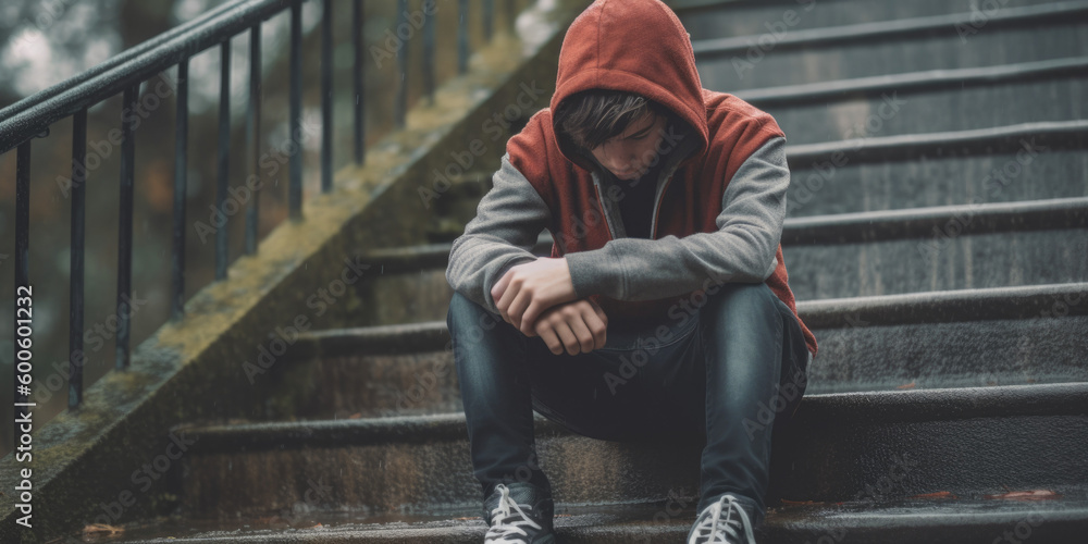 Depressed Young man, Teenager, Boy, Suffering From Depression, Youth ...