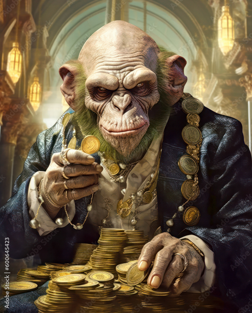 Mammon - The Devil of Avarice, Greed, and Covetousness - Generative AI Stock Illustration ...