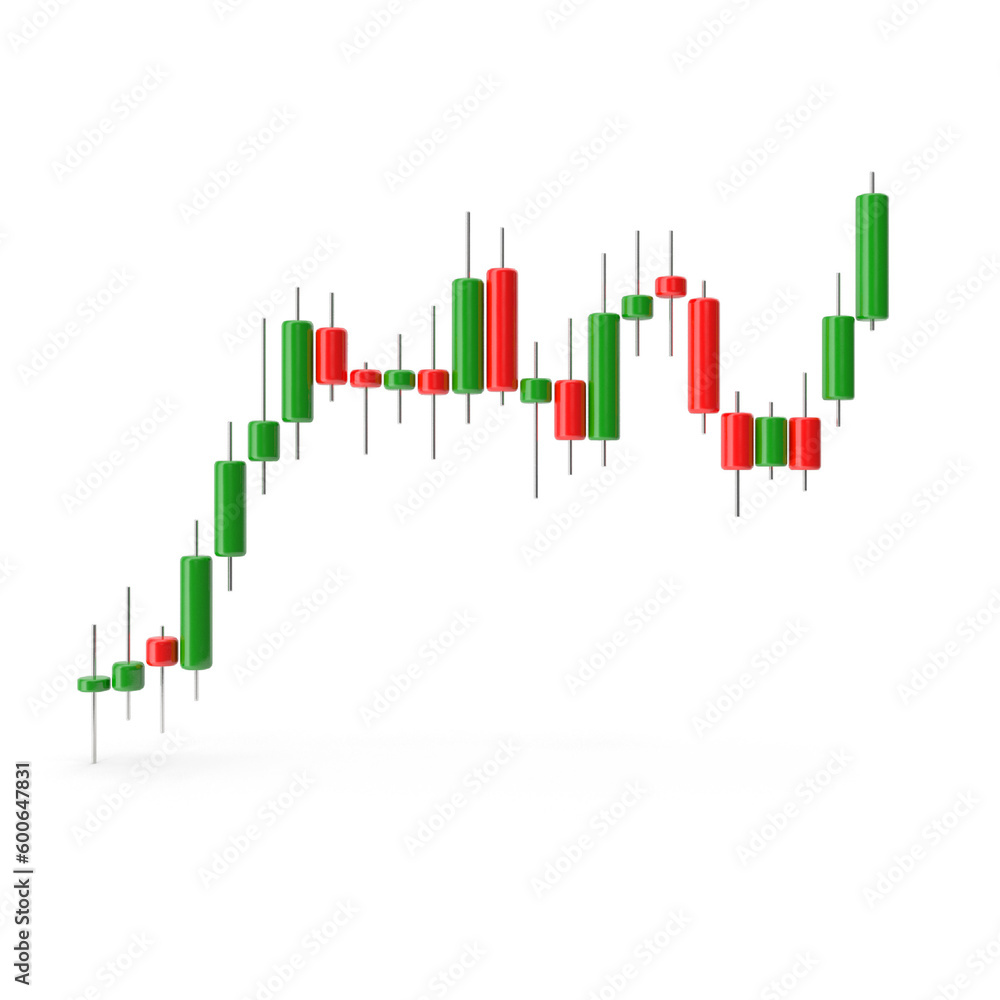 Candlestick Charts on transparent background Stock Illustration | Adobe ...