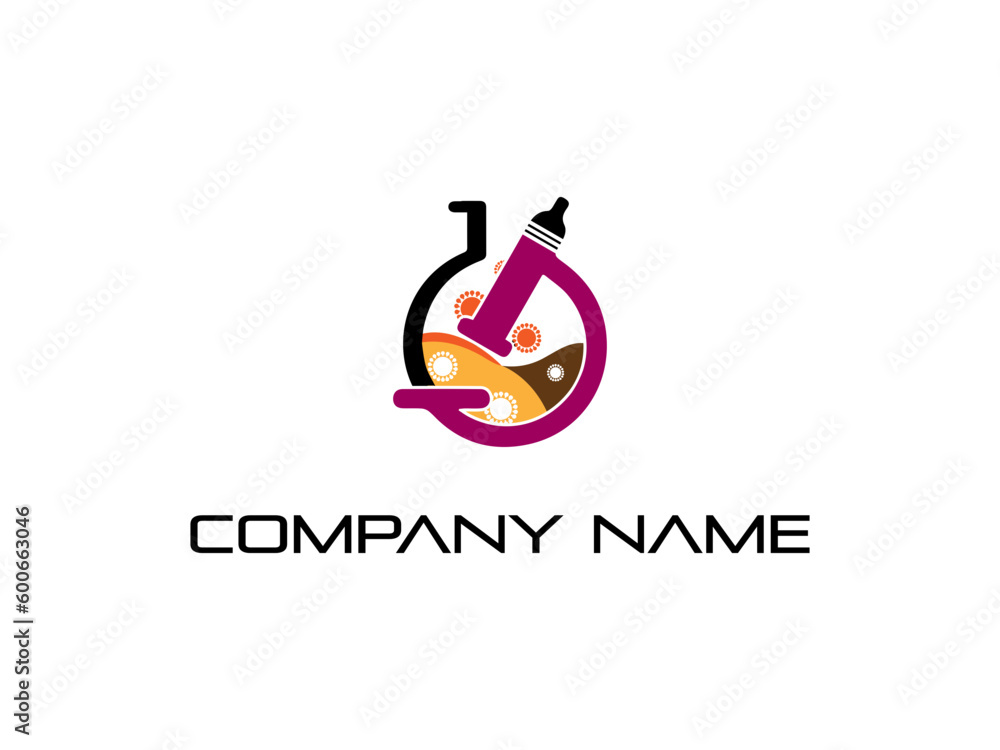 Abstract athlete lab logo vector design. Gym, sports games, fitness ...