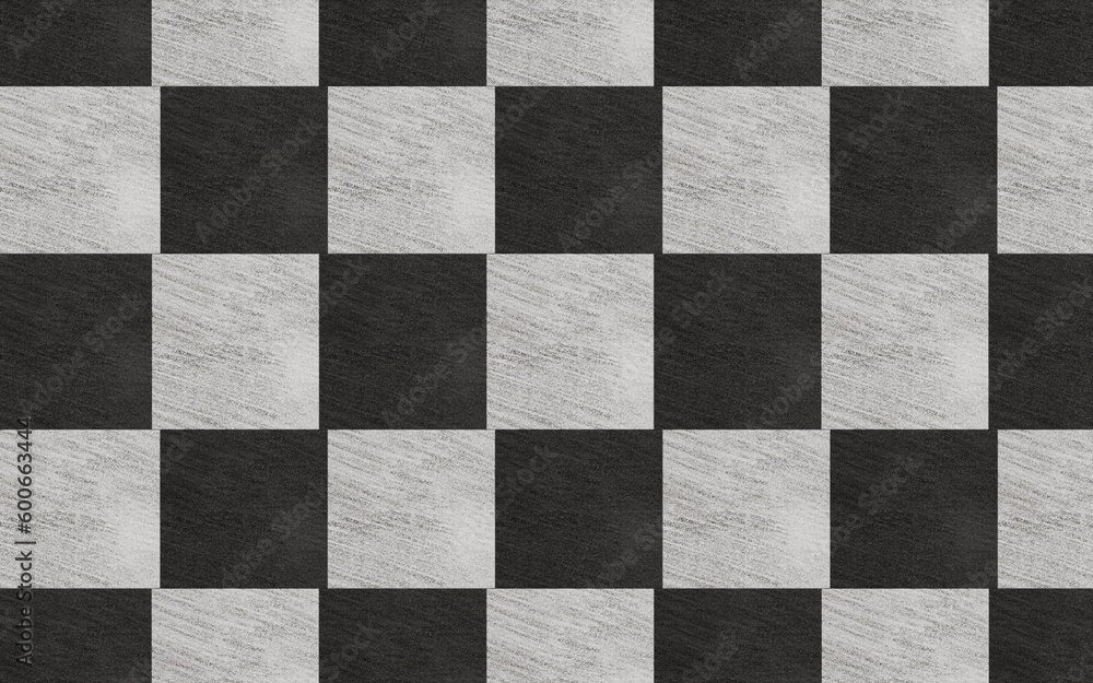 Seamless black and white checkboard or chess board marble tile ...
