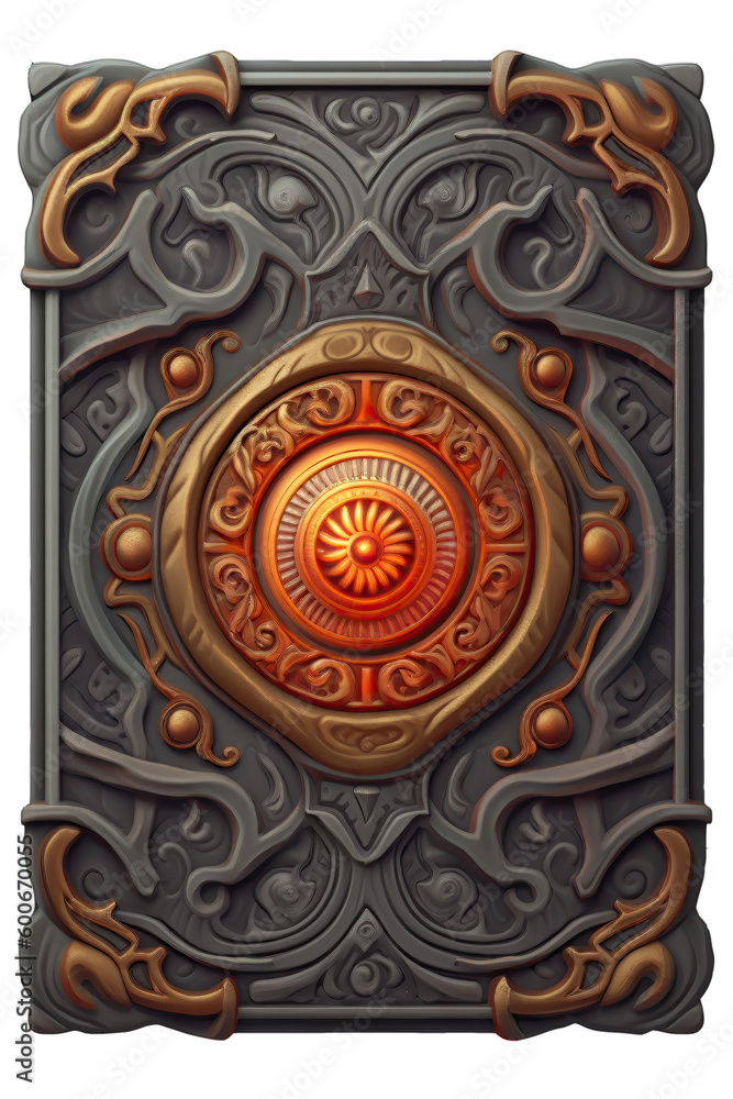 Card deck design. Card back design in casual style. 2d mobile game ...