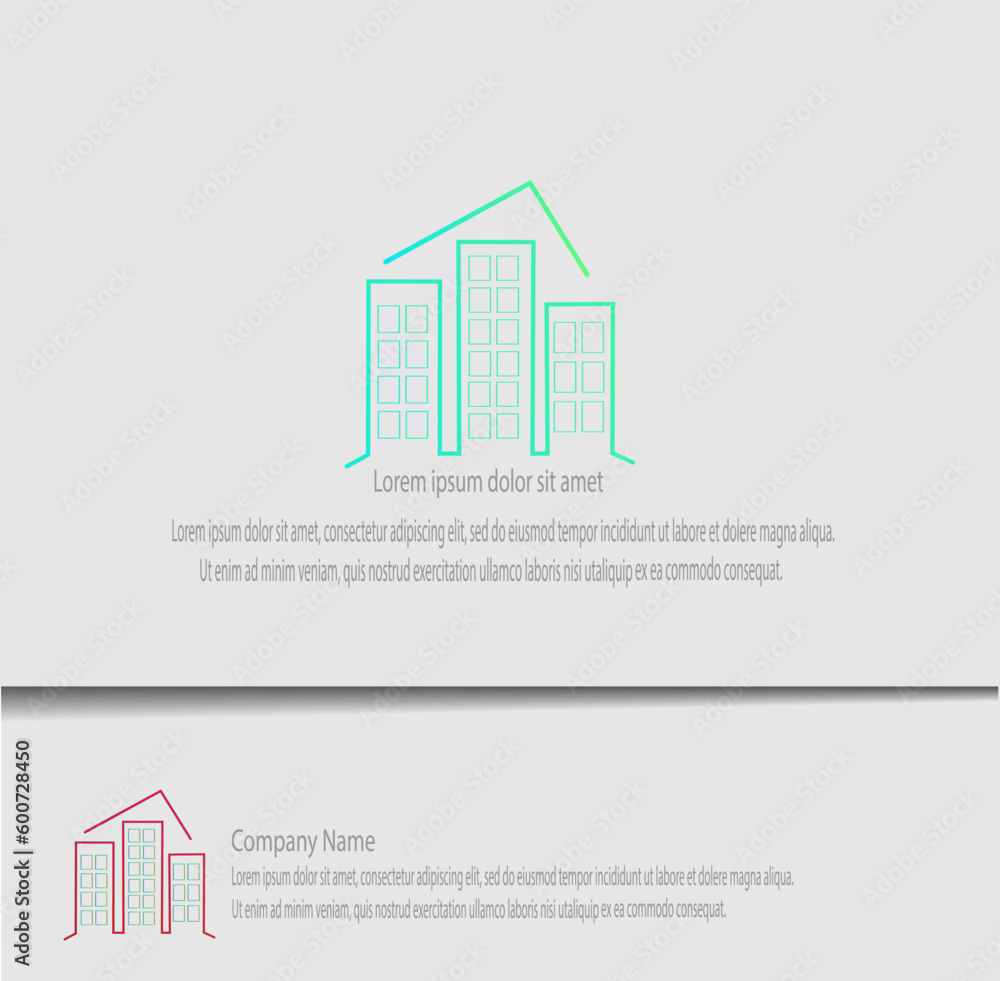 simple logo building is perfect for your company branding Stock Vector ...